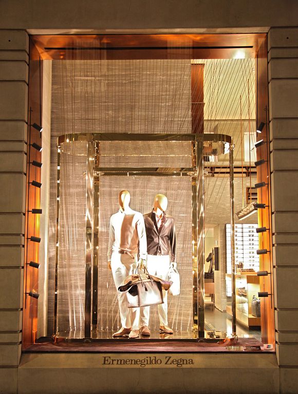 E. Zegna Windows Display 2014 Year - New Crazy Colors