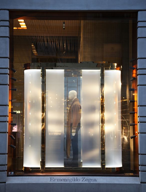 E. Zegna Windows Display 2014 Year - New Crazy Colors