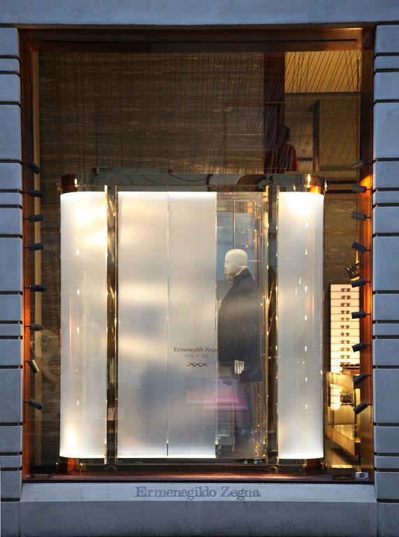 E. Zegna Windows Display 2014 Year - New Crazy Colors